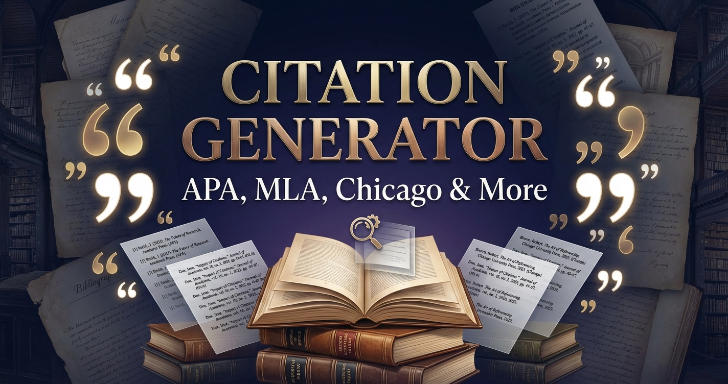 Citation Generator - Academic Reference & Bibliography Creator ...